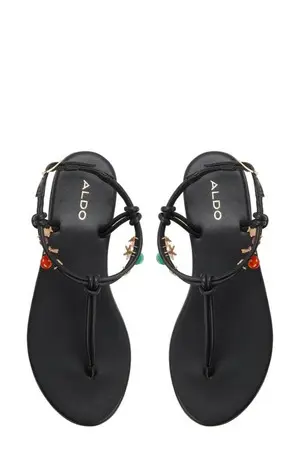 Aldo Seajewels Ankle Strap Sandal - Black