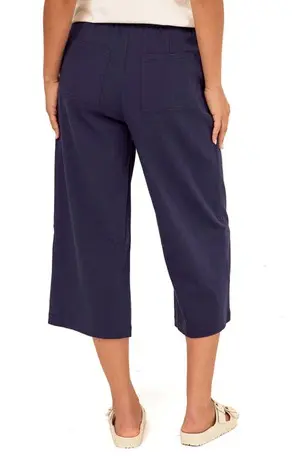 THREADS 4 THOUGHT Mikki Pleated Stretch Twill Crop Pants - Stargazer