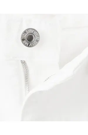 Mango Denim Straight-leg Shorts - White