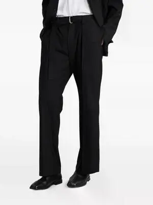 Attachment Belted Pleated Trousers