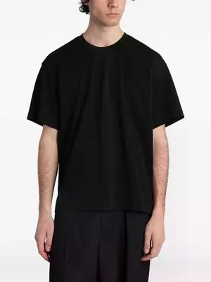 Attachment Crew-neck Short-sleeve T-shirt - Black