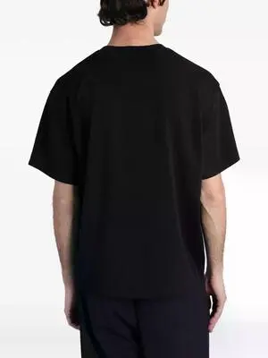 Attachment Crew-neck Short-sleeve T-shirt - Black
