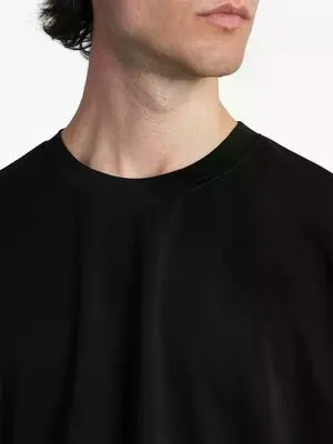 Attachment Crew-neck Short-sleeve T-shirt - Black