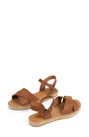 Penelope Chilvers Campo Ankle Strap Espadrille Platform Sandals - Tan