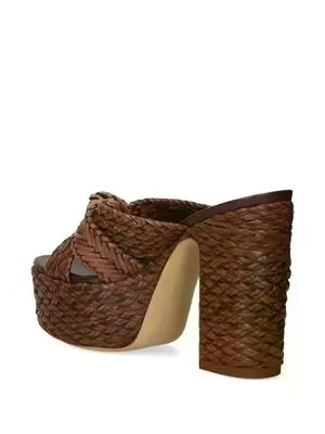 Casadei Woven Platform Sandals
