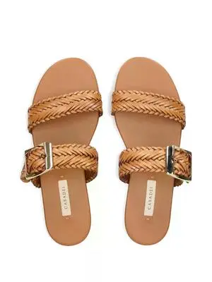 Casadei Woven Buckle-fastening Sandals - Brown