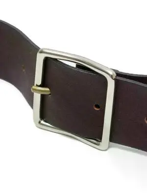 Undercover Studded Leather Belt - Brown