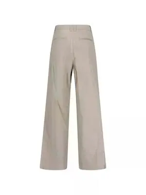 DUNST Pleated Wide-leg Trousers - Neutrals
