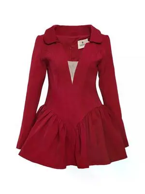 KENZIE KLAMBIE Fit-and-flare Mini Dress - Red