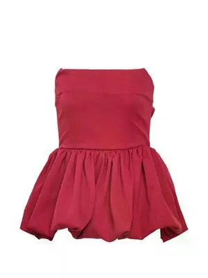 KENZIE KLAMBIE Strapless Peplum Top