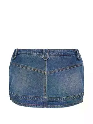 KENZIE KLAMBIE Panelled Mini Skirt With Zip Detail