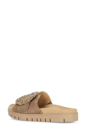 Gabor Lug Sole Slide Sandal