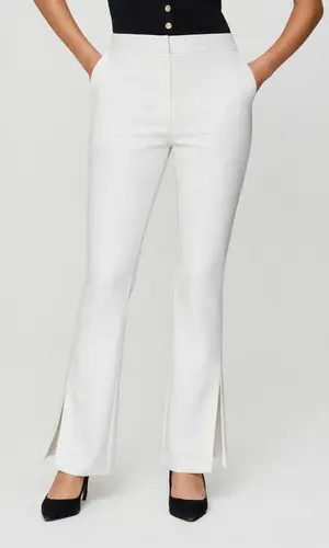 Generation Love Benita Slit Full Length Trousers - White