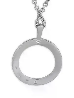 BVLGARI 18k White Gold Diamond Pendant Necklace