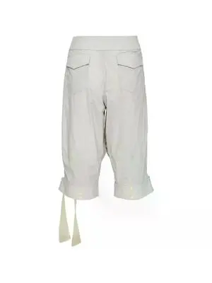 SULTRY VIRGIN Button Fastening Capri Shorts