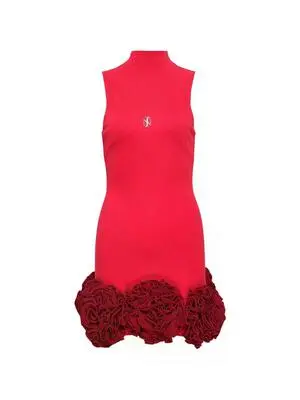 KENZIE KLAMBIE Ruffled-hem Sleeveless Mini Dress
