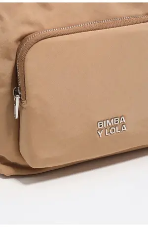 Bimba Y Lola Mini Nylon Pocket Bag - Camel
