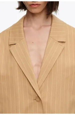 Bimba Y Lola Double-breasted Tailored Jacket - Ochre