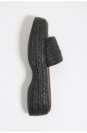 Bimba Y Lola Raffia Platform Sandals