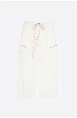 Bimba Y Lola Barrel-leg Cotton Trousers