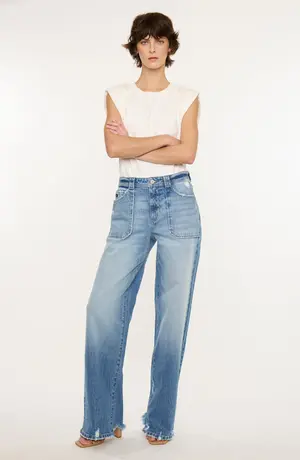 KANCAN Monie High-rise Wide-leg Jeans