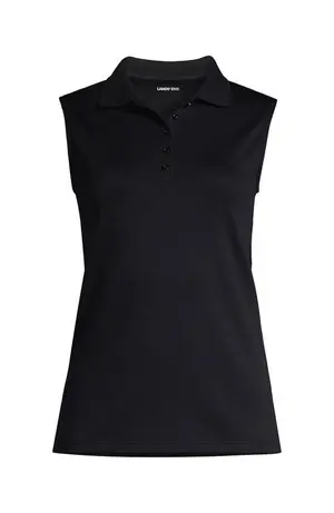 LANDS' END Supima Cotton Polo - Black