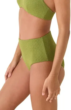 ANDIE The High Waist Metallic Bikini Bottoms