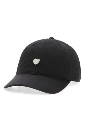 Carhartt Work In Progress Heart Ball Cap - Black/silver