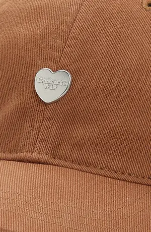 Carhartt Work In Progress Heart Ball Cap - Hamilton Brown/silver