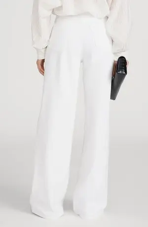 FRAME The Loose Ripped Wide Leg Jeans - White Destruct