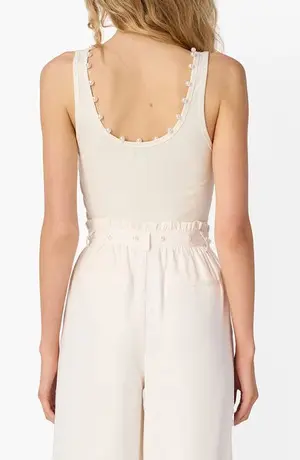 Cami Nyc Perrie Faux Pearl Rib Tank