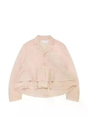 COMME DES GARÇONS TAO Ruffled-tier Jacket - Neutrals