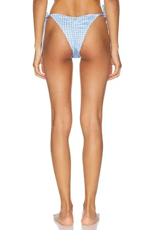 BANANHOT Kyma Bikini Bottom - Light Blue Gingham