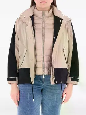 ELENA MIRÒ Colour-block Hooded Jacket