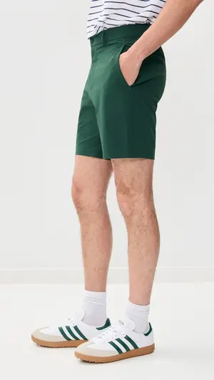 Rlx Ralph Lauren Stretch Nylon Shorts - Moss Agate