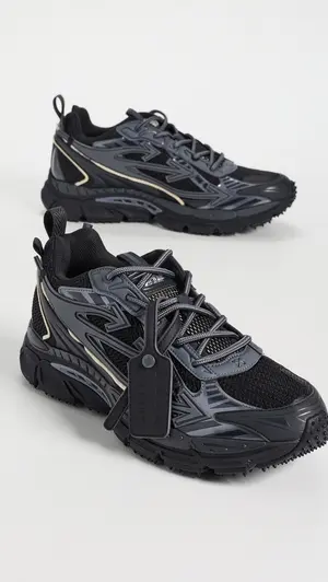 Off-White Be Right Back" Lace-up Sneakers - Black