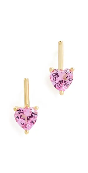 Alexa Leigh Linea Love Stud Earrings - Pink