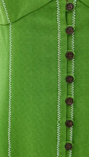 Rosie Assoulin Row Your Buttons Dress