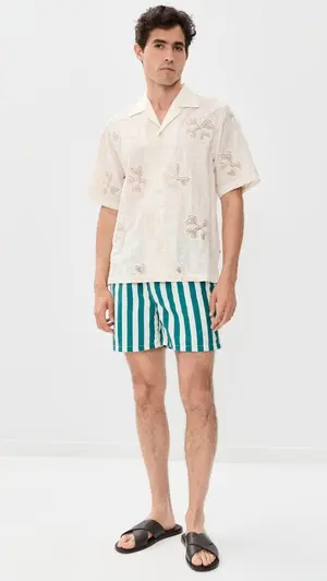 RIPA RIPA Striped Swimshorts - Green