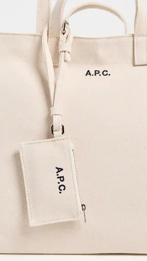 A.p.c. Le Drummer Canvas Tote Bag - Ecru