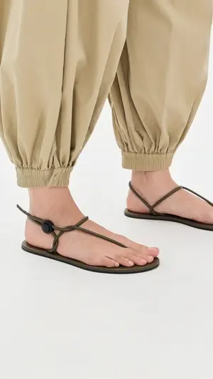 JAMIE HALLER String Theory Sandals - Olive