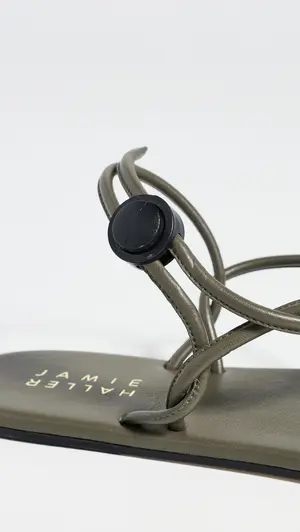 JAMIE HALLER String Theory Sandals - Olive