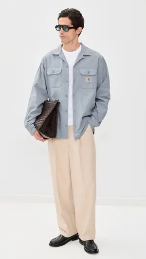 Carhartt Work In Progress Long Sleeve Kelsey Shirt - Mirror