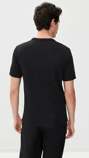 Theory Essential Tee In Modal Jersey - Black