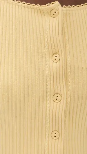 Free People Ribbed Button-down Cardigan
