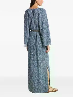 Michael Kors Floral Print V-neck Kaftan