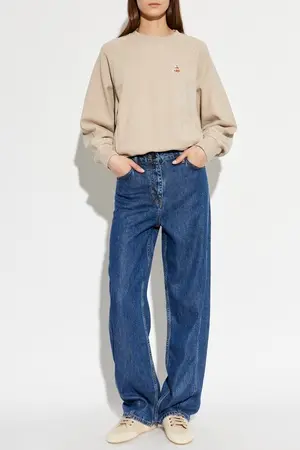 Maison Kitsuné Sweatshirt With Pockets - Beige