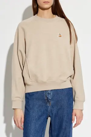 Maison Kitsuné Sweatshirt With Pockets - Beige