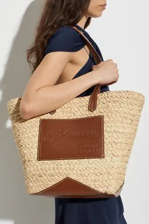 LANVIN Catch Medium Shopper Bag - Brown