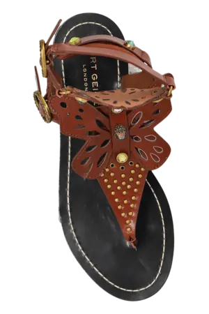 Kurt Geiger Boho Butterfly Leather Sandals